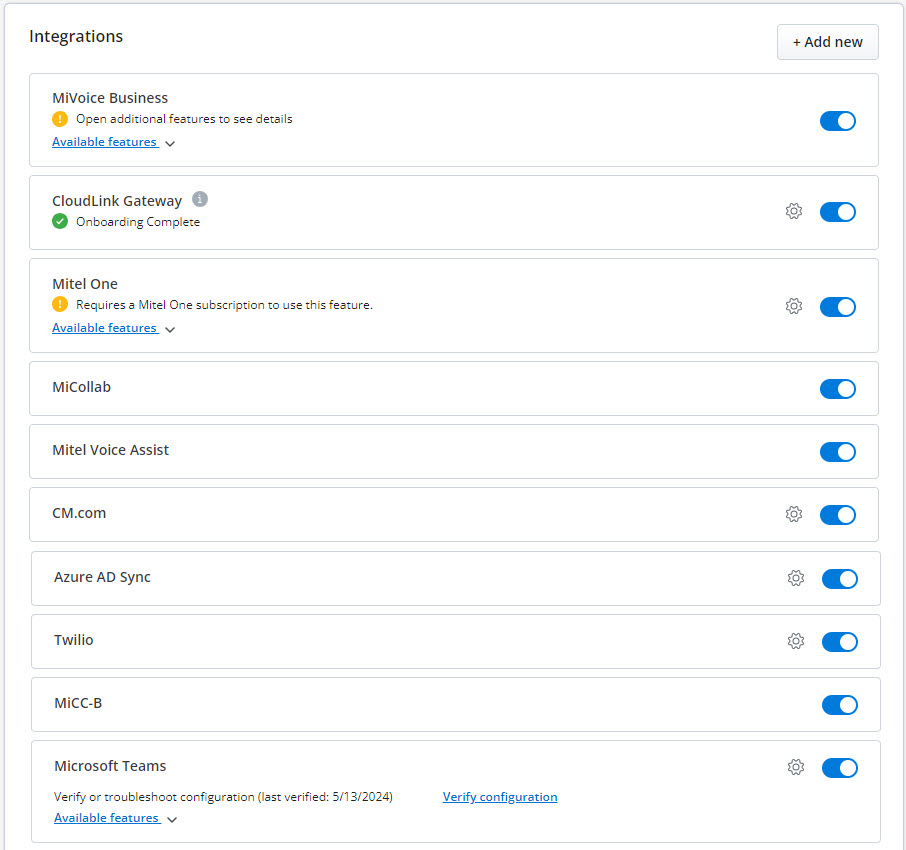 Unidirectional presence